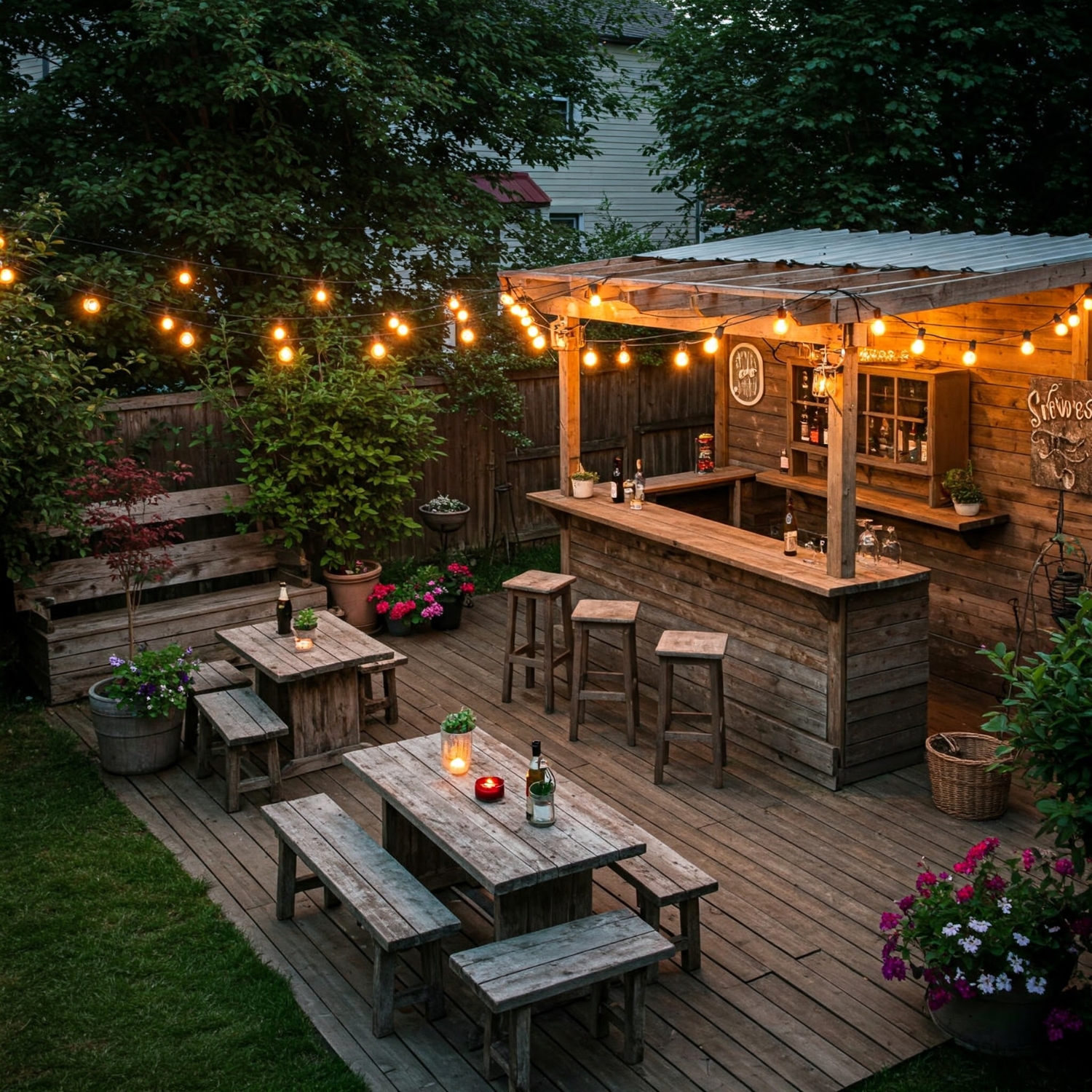 Building An Outdoor Bar Patio