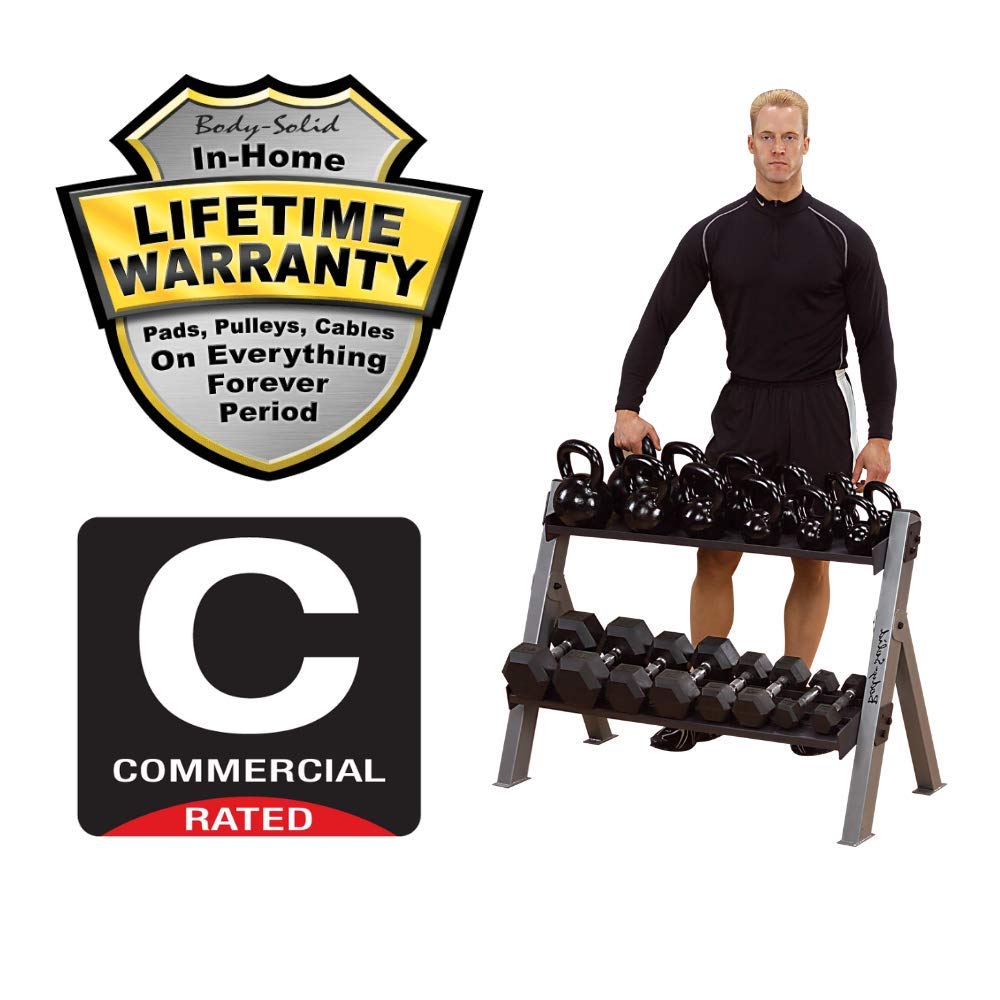 Body Solid Dual Dumbbell And Kettlebell Rack Gdkr100 Ebay