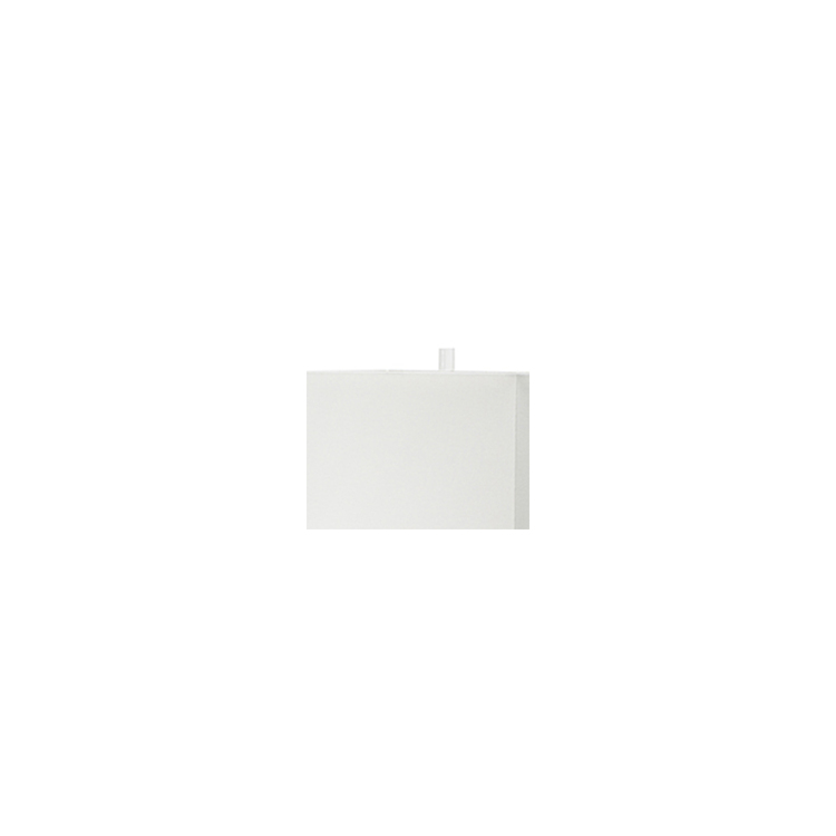 Benjara 16 Inch Modern Table Lamp, White Rectangular Shade, Acrylic ...