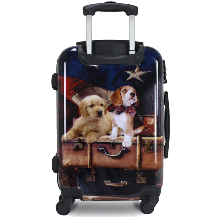 Chariot Dogs Freedom Pups 20-Inch Carry-On Hardside Expandable Spinner ...