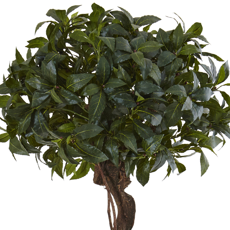 HomeStock 4.5Ft. Sweet Bay Double Topiary Artificial Tree In Modern ...