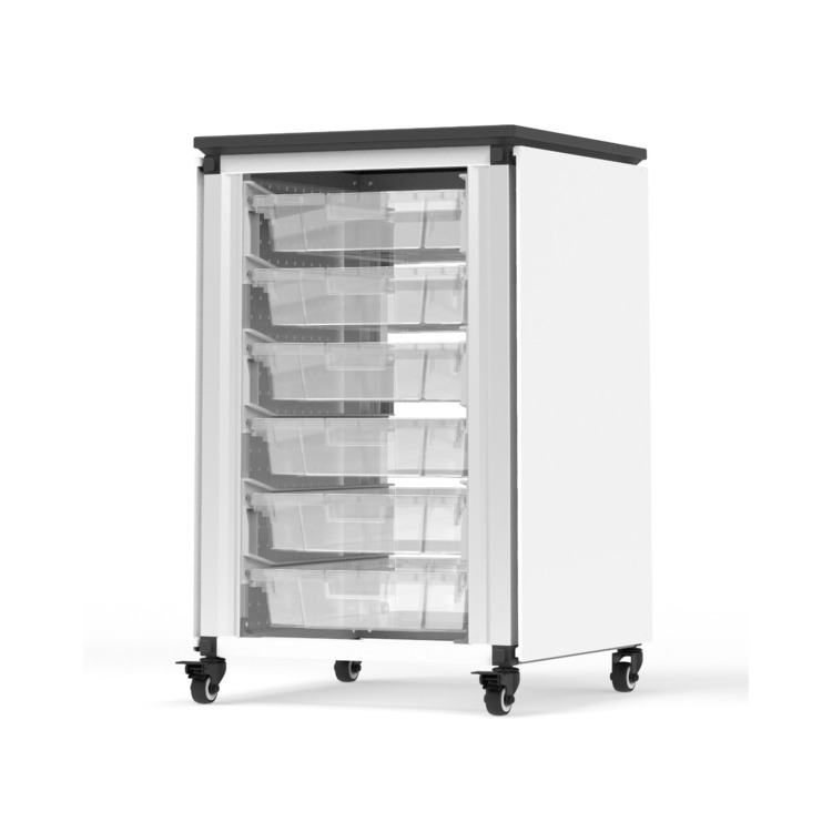Luxor Modular Classroom Storage Cabinet - Single module with 6 small bins - OJCommerce.com