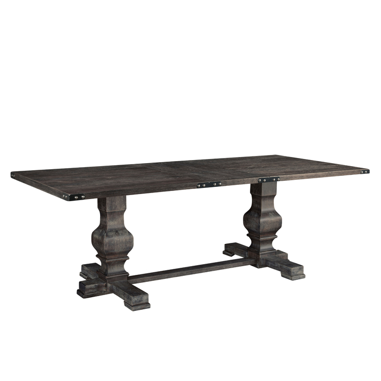 Alpine Furniture Charcoal Dining Table - Manchester Style - OJCommerce.com