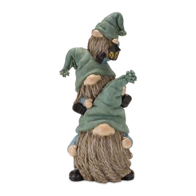 Melrose International Stone Garden Gnome Stacking Figurine (Set of 4 ...