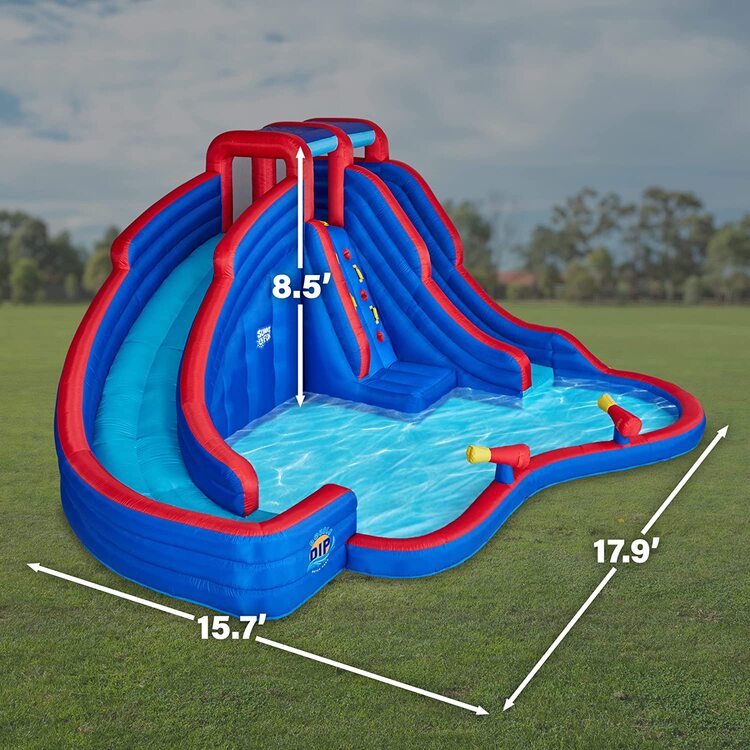Sunny & Fun Inflatable Water Slide Blow up Pool, Kids Water Park for ...