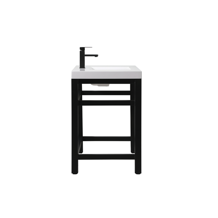 36" ADA Compliant Single Metal Bathroom Vanity - OJCommerce.com