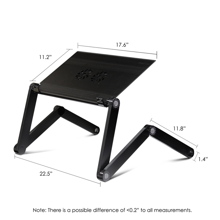 Ergonomic Aluminum Laptop Stand with Cooling Vents and Detachable ...