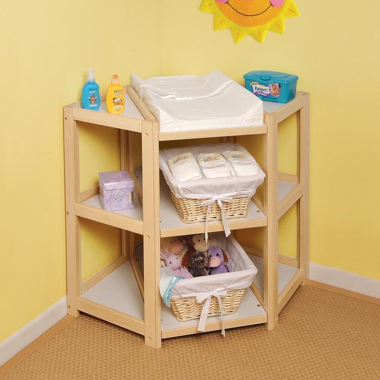 Badger Basket Diaper Corner Changing Table - OJCommerce.com