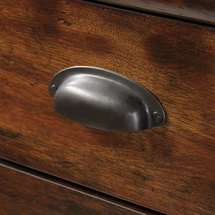 Sauder Harbor View Computer Desk With Hutch In Ant, Engineered Wood ...