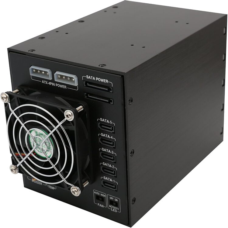3.5" 5-Bay SATA/SAS HDD Internal Enclosure - OJCommerce.com