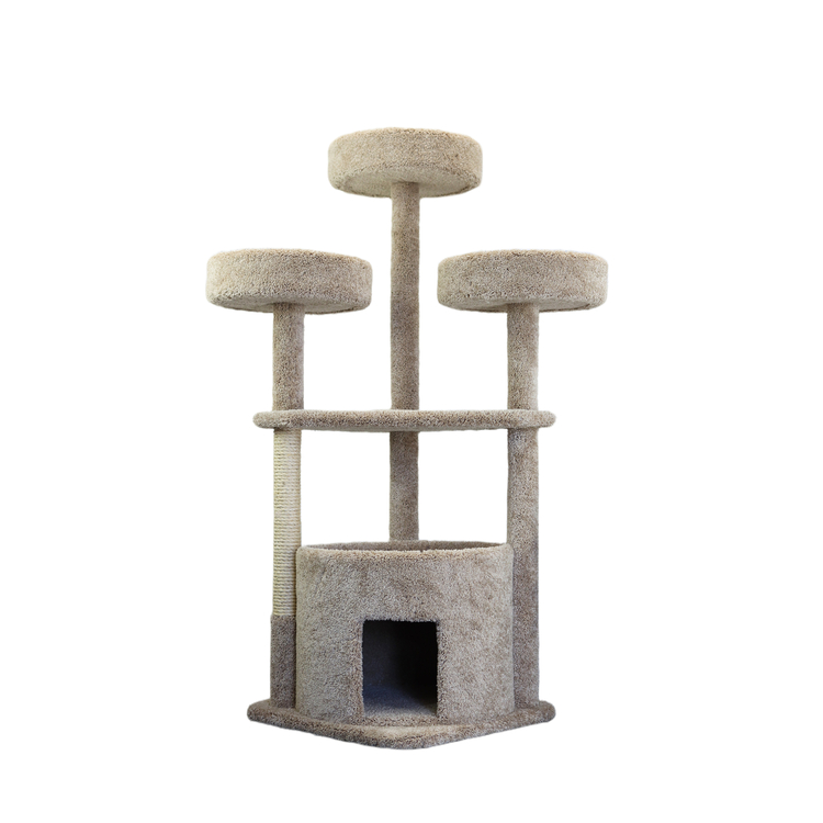 Prestige Cat Trees Main Coon Cat House Cat Tree, Extra Large Cat House ...