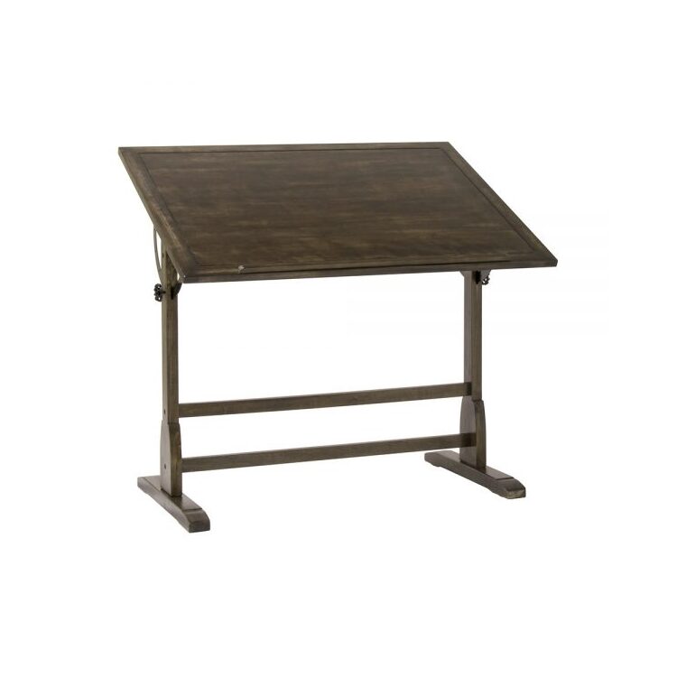 Studio Designs Vintage Solid Wood Drawing/Drafting Table with 42" x 30 ...