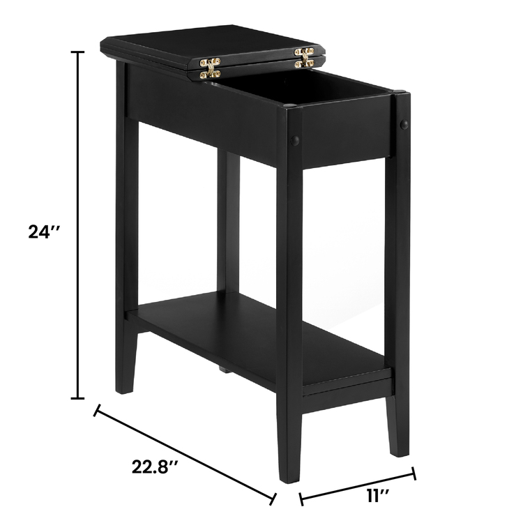 Naomi Home Roxy Flip Top End Table with Storage for Living Room ...