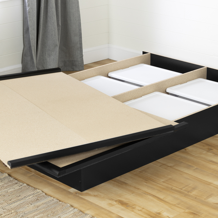 South Shore Platform Bed - Modern Design Chocolate Step One ...