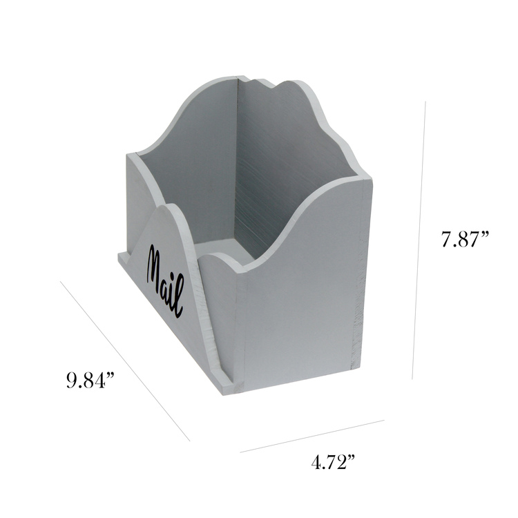 Gray Envelope Shaped Desktop Letter Holder & Organizer - OJCommerce.com