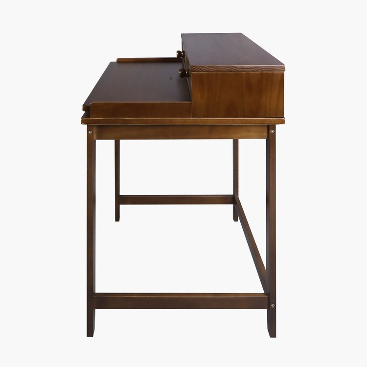 Casual Home Solid Wood Computer Desk with Hutch & Storage - OJCommerce.com