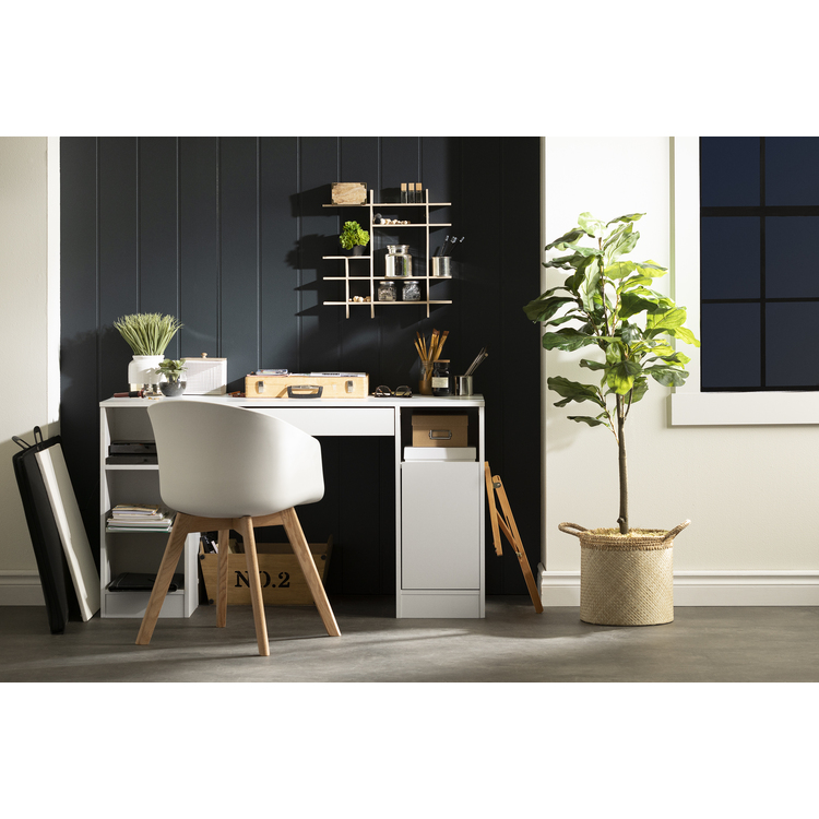 South Shore Craft Table Pure White Crea - OJCommerce.com