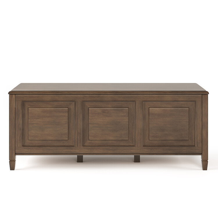Simpli Home Connaught Solid Wood 51 inch Wide Storage Bench Trunk and ...