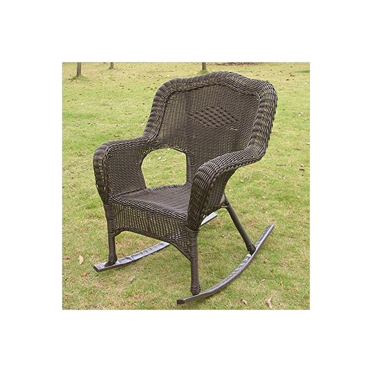 Camelback Resin Wicker Rocker International Caravan