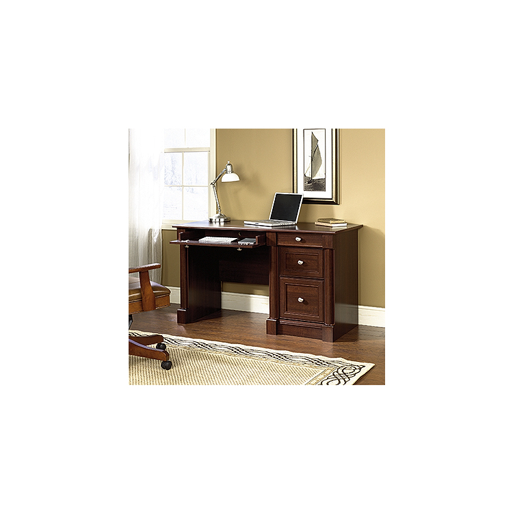 Sauder Palladia Computer Desk, Select Cherry - OJCommerce.com