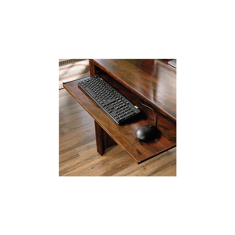 Sauder Harbor View Computer Desk With Hutch In Ant, Engineered Wood ...