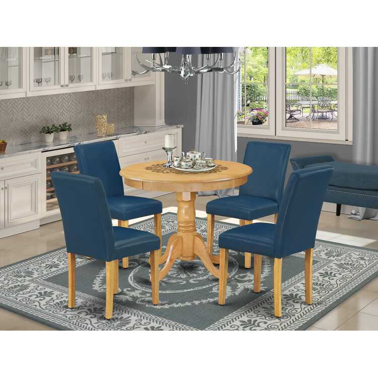 Round Dining Table Set with 4 Chairs - 36 Inch Kitchen Table ...