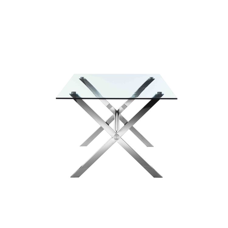 Pangea Home Glass Dining Table - Modern Design - OJCommerce.com