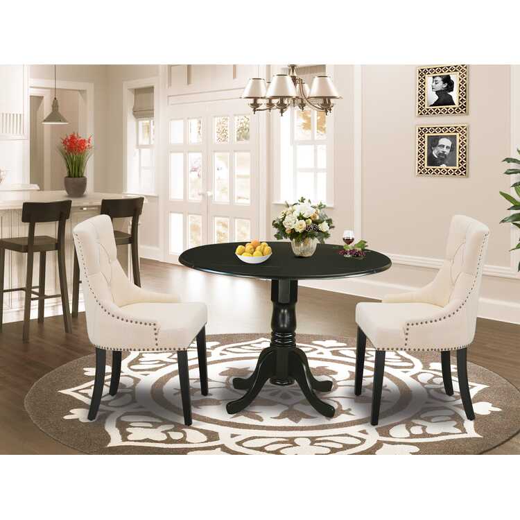 Round Kitchen Table & Chair Set - 42 Inch Dining Set - OJCommerce.com