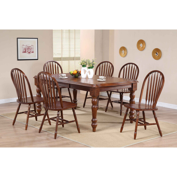 Windsor Arrowback Dining Set with Extendable Table - OJCommerce.com