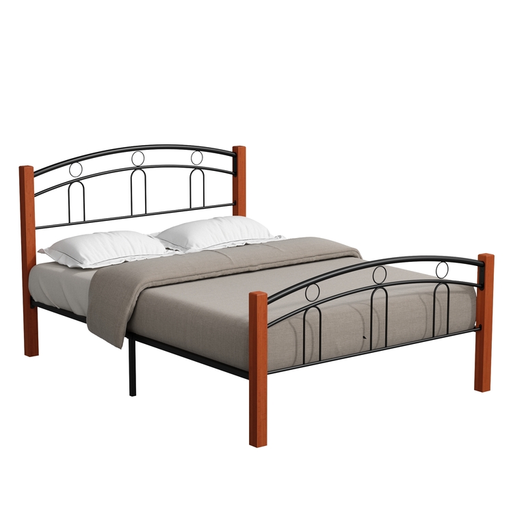 Woodpeckers Furniture And Mattress Hercules Bed Frame with Solid Wood ...