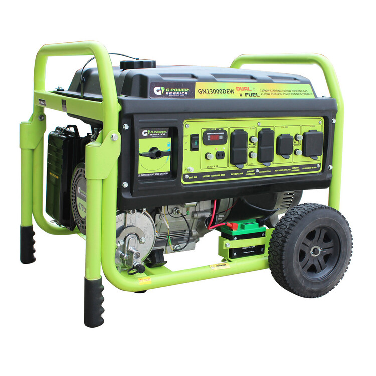 Dual Fuel Portable Generators 13000/10500-Watt Pro Series Electric ...