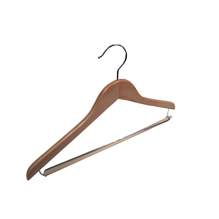 Natural Wood Flat Standard Hangers - 5x17.5 Inches - 50 Pack - Proman ...
