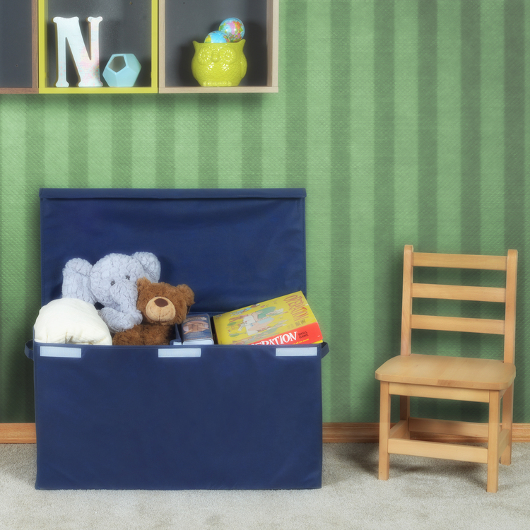 Niche Cubo Foldable Fabric Storage Trunk With Label Holder Blue