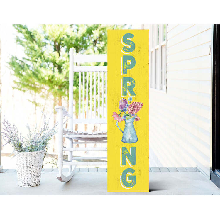 TX USA Spring Garden Sign -? Wooden Porch Decor - OJCommerce.com