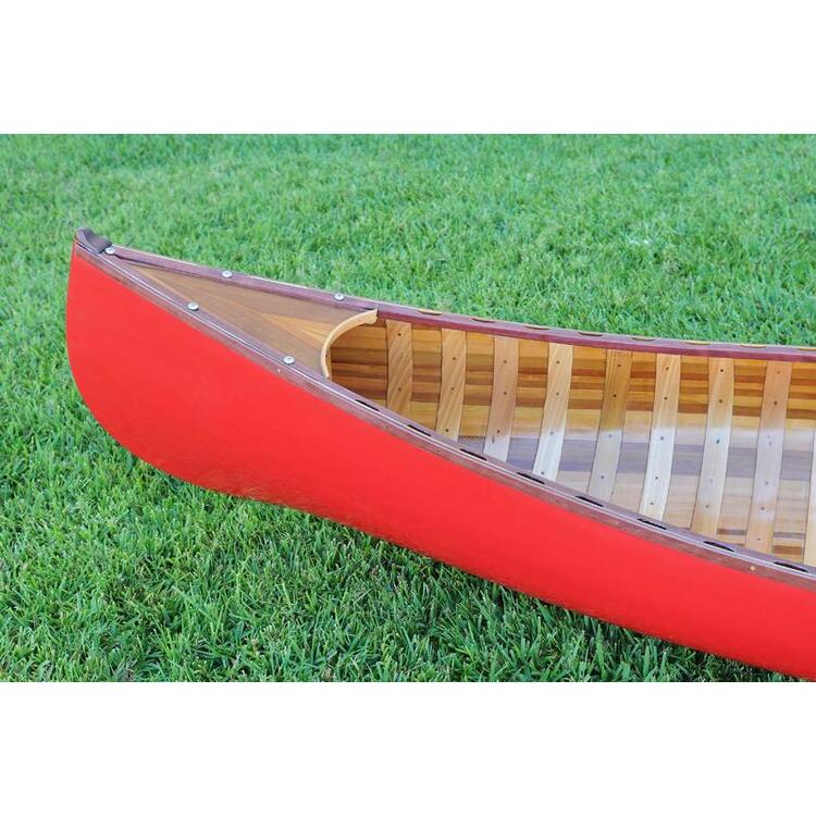 Old Modern Handicrafts Red Wooden Canoe 10ft With Ribs Curved Bow ...