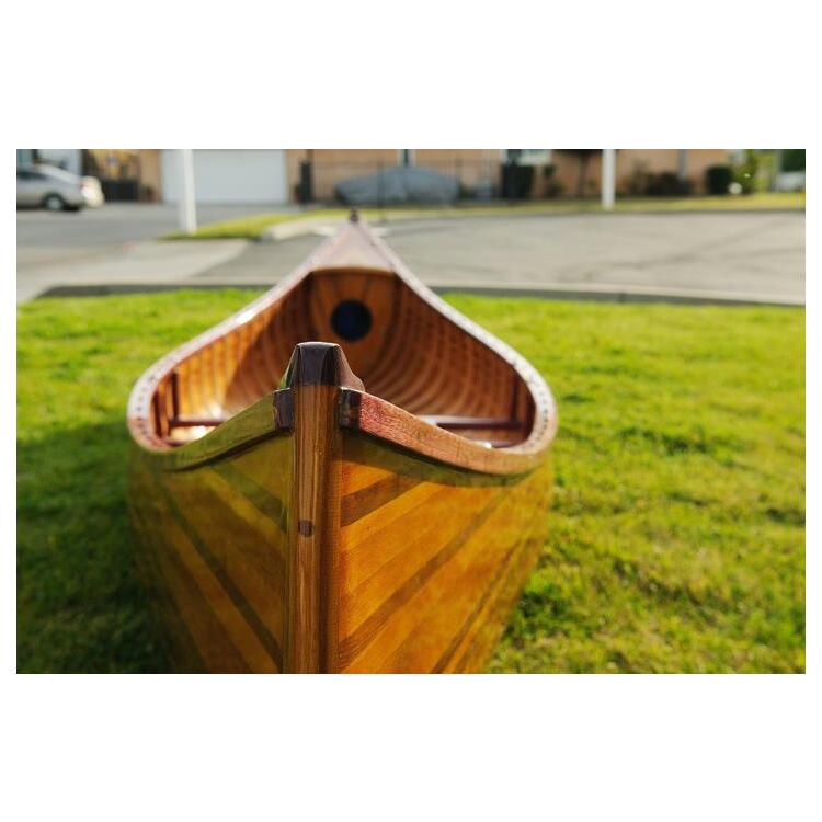 Old Modern Handicrafts Wooden Canoe With Ribs Curved bow 10ft ...