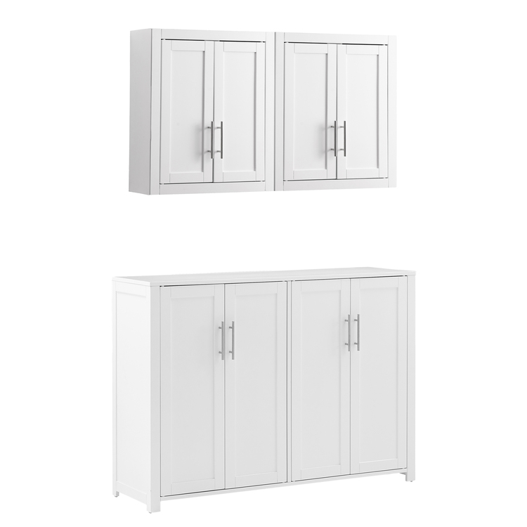 Savannah 3-Piece Traditional Kitchen Storage Pantry Set, Storage ...