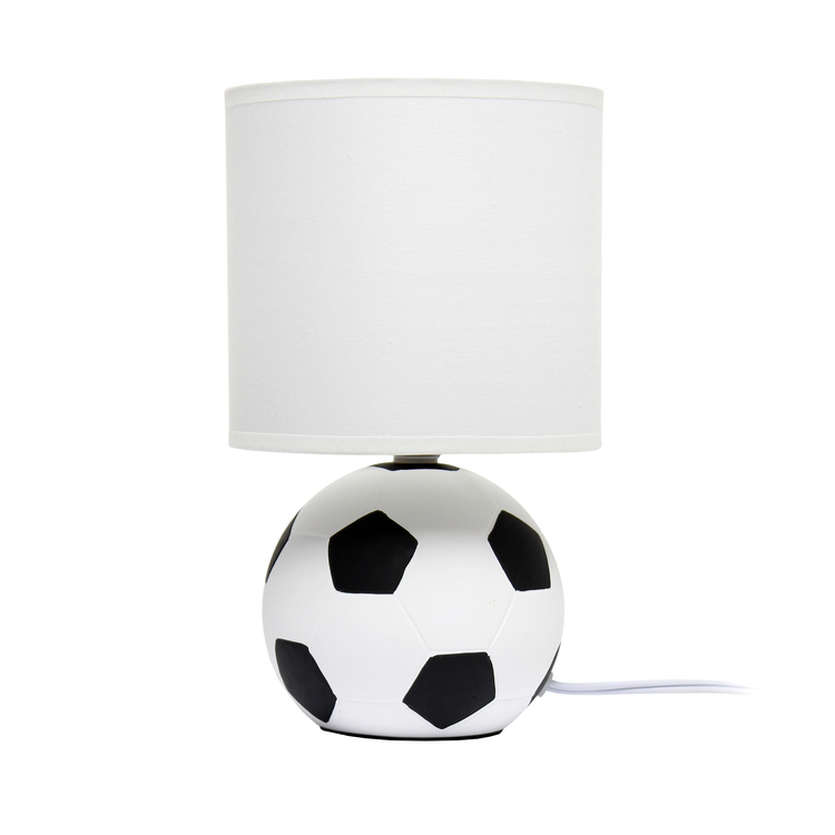 Simple Designs 10.7" SportsLite Mini Soccer Table Lamp for Kids Room ...