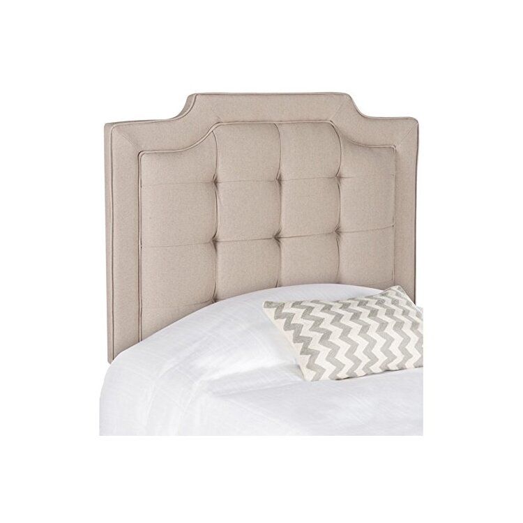 Tufted Linen Upholstered Headboard for Bed - Sapphire Blue Color and ...