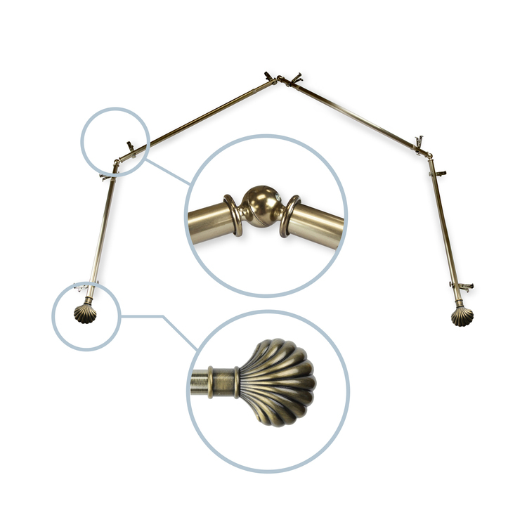 HomeStock Mediterranean Magic Curtain Rods & Hardware, Featuring ...