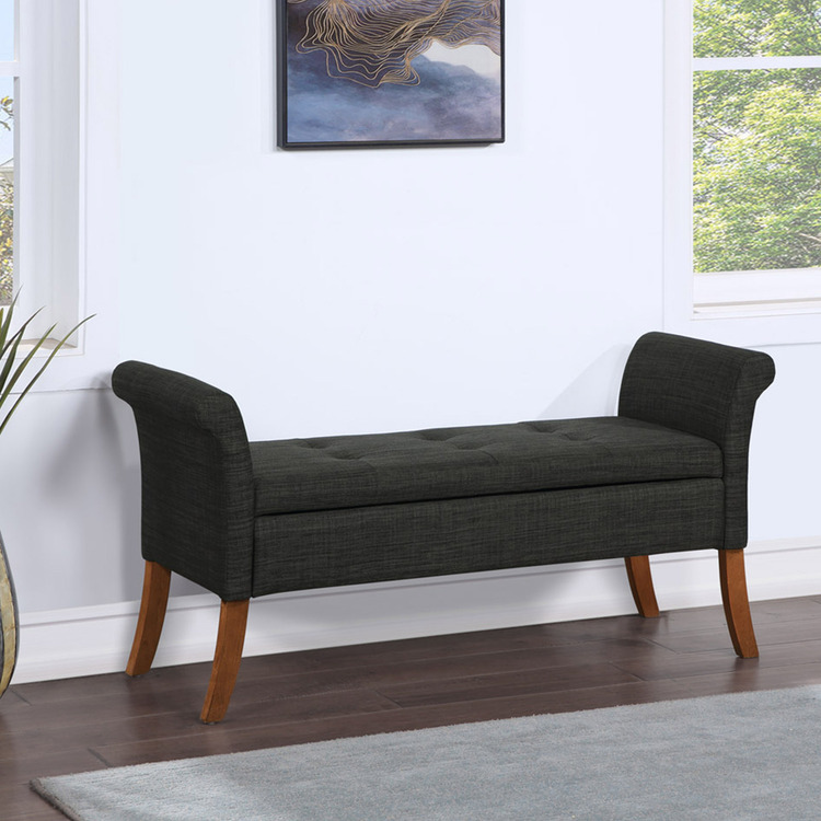 HomeStock Modern Marvel Storage Bench Ottoman - OJCommerce.com