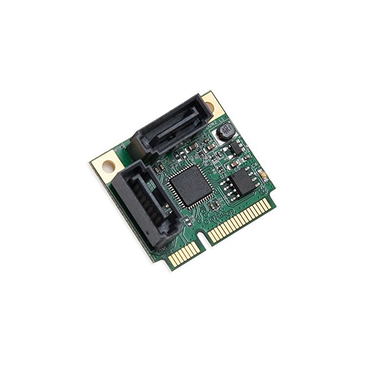 SATA III RAID Mini PCI - e Card 2 Port Half Height 2.0 Interface - Syba ...
