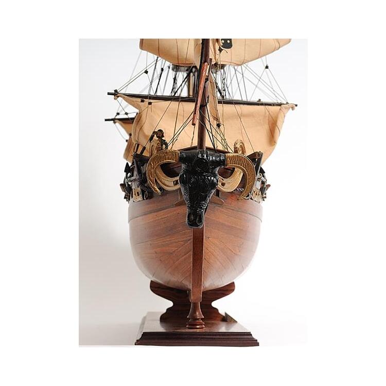 Authentic Handcrafted Pirate Ship Model, Wood, Handmade, 37x11x32 ...