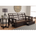 Maykoosh Island Oasis Futon Frame/Espresso Finish/Storage Drawers ...