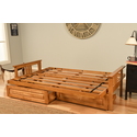 Maykoosh Lakeside Living Futon Frame/Butternut Finish/Storage Drawers ...