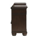 BenJara Mady 68 Inch Vanity Table, 6 Drawers, Ornate Floral Trim ...