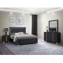 Coaster Marceline 4-piece Eastern King Bedroom Set Black - OJCommerce.com