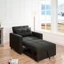 Anna 3-in-1 Convertible Sleeper Sofa Chair Bed by Naomi Home
