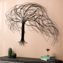 LuxenHome Black Metal Windy Tree Wall Decor - OJCommerce.com