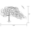 LuxenHome Black Metal Windy Tree Wall Decor - OJCommerce.com
